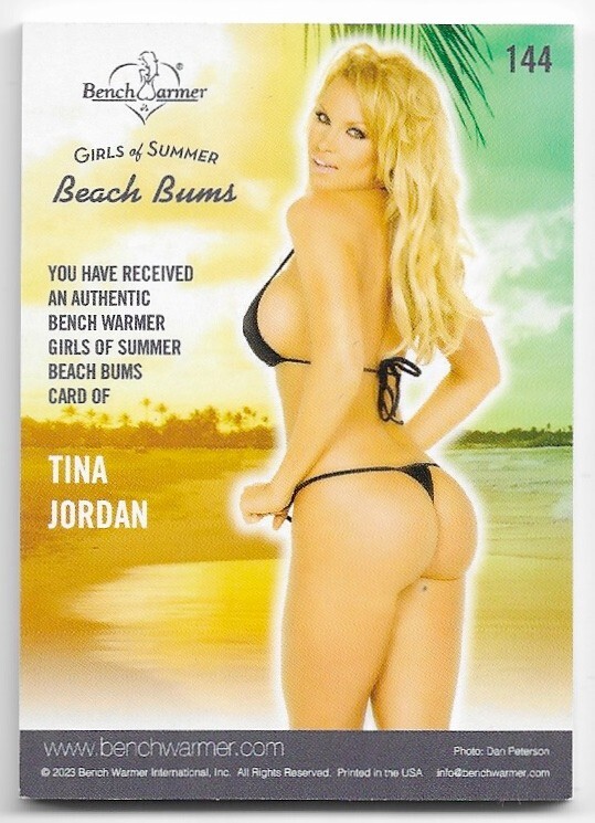 2025 BENCHWARMER GIRLS OF SUMMER TINA JORDAN BEACH BUMS BUTT CARD /10 10/10 HOT! | eBay