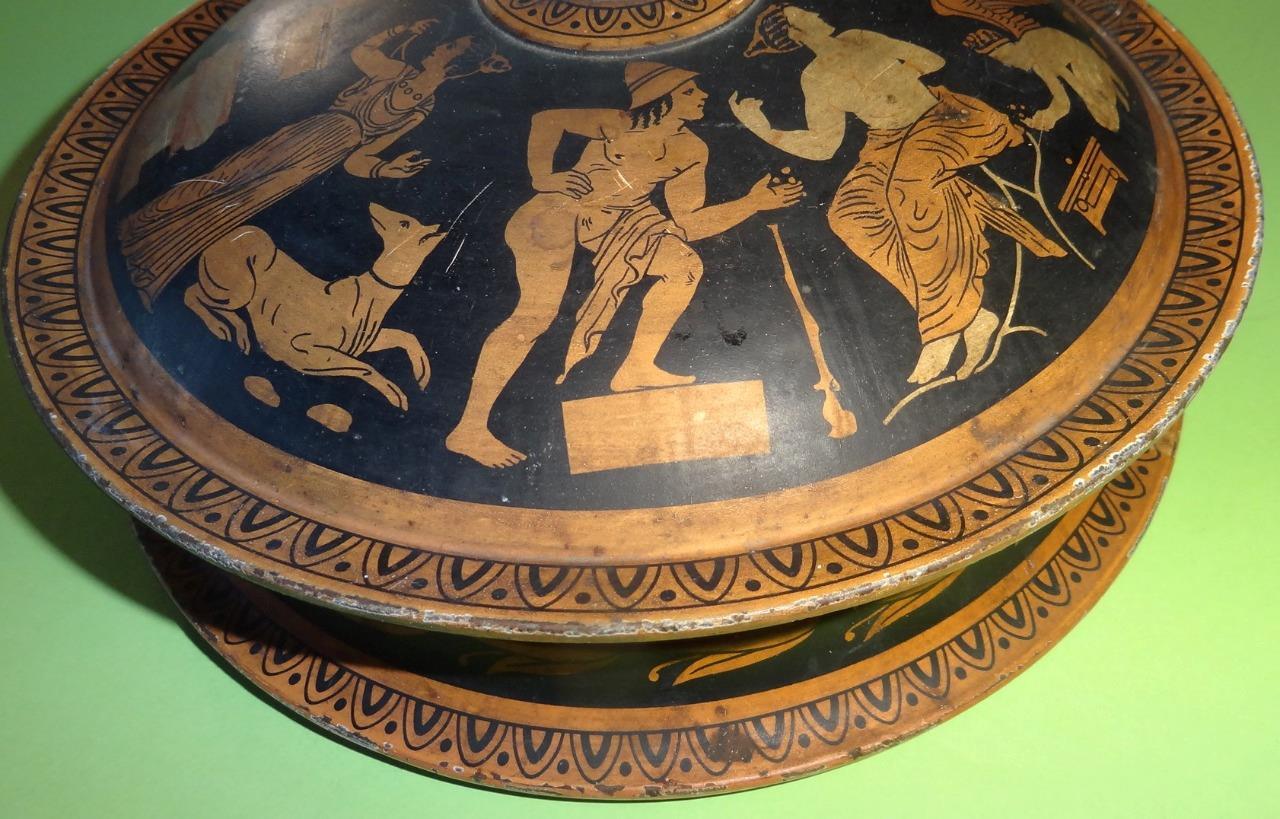 GREECE PAVLIDIS CHOCOLATES SWEETS TIN ADVERTISING CAN BOX GREEK ...