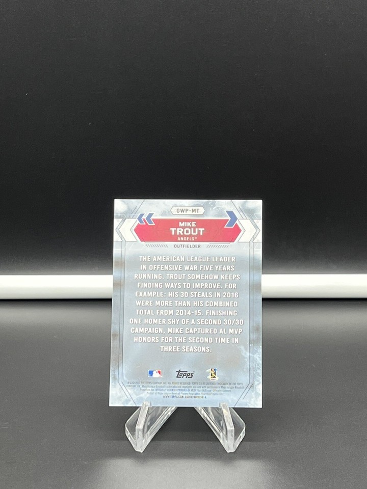 MIKE TROUT 2017 Topps National Baseball Card Day #GWP-MT Angels PWE ...