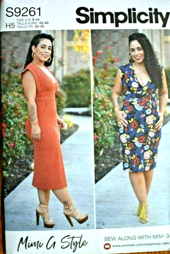 SIMPLICITY PATTERN 9261 DRESS MISSES SIZES 6 8 10 12 14 UNCUT NEW ...
