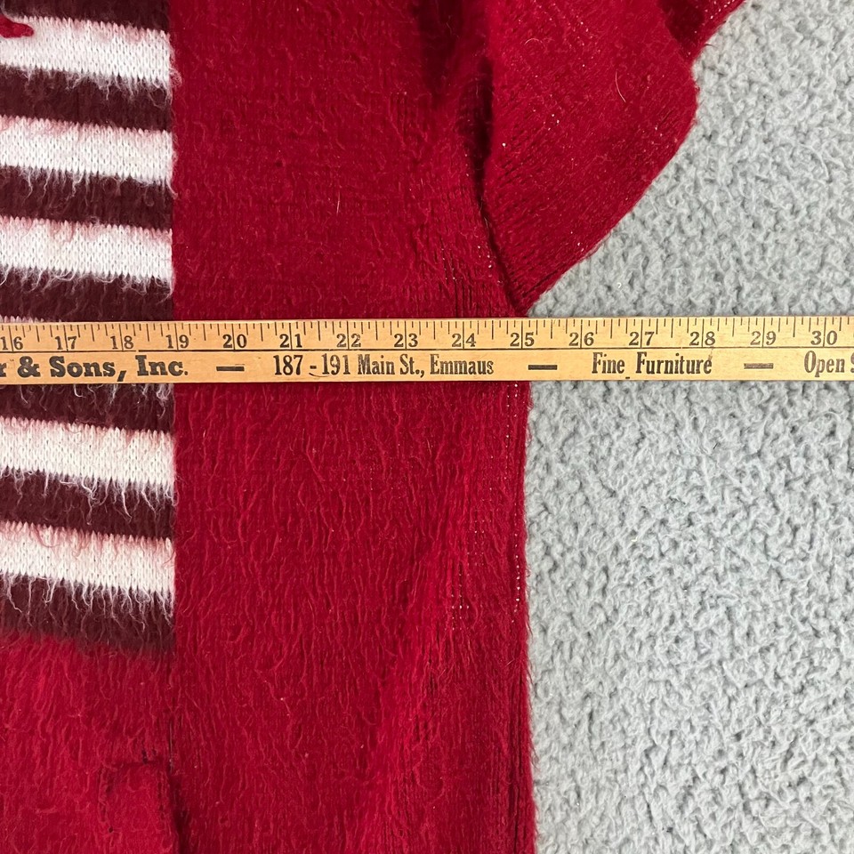 Tejidos Ruminahui Sweater Mens Xtra Large Red American Flag Wool Full ...