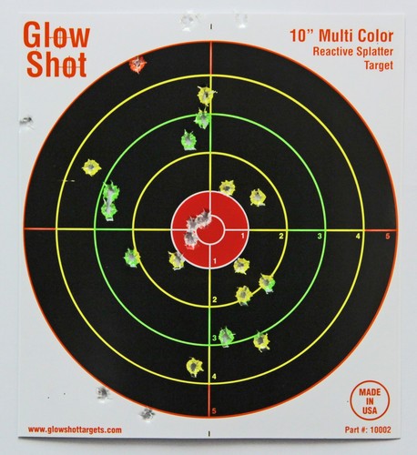 50 Pack - 10 Reactive Splatter Targets - Glowshot - Multi Color - Gun ...