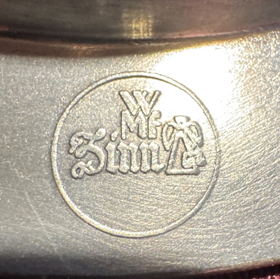 Mid Century WMF Zinn Antique German Pewter Ashtray Engraved Rembrandt ...
