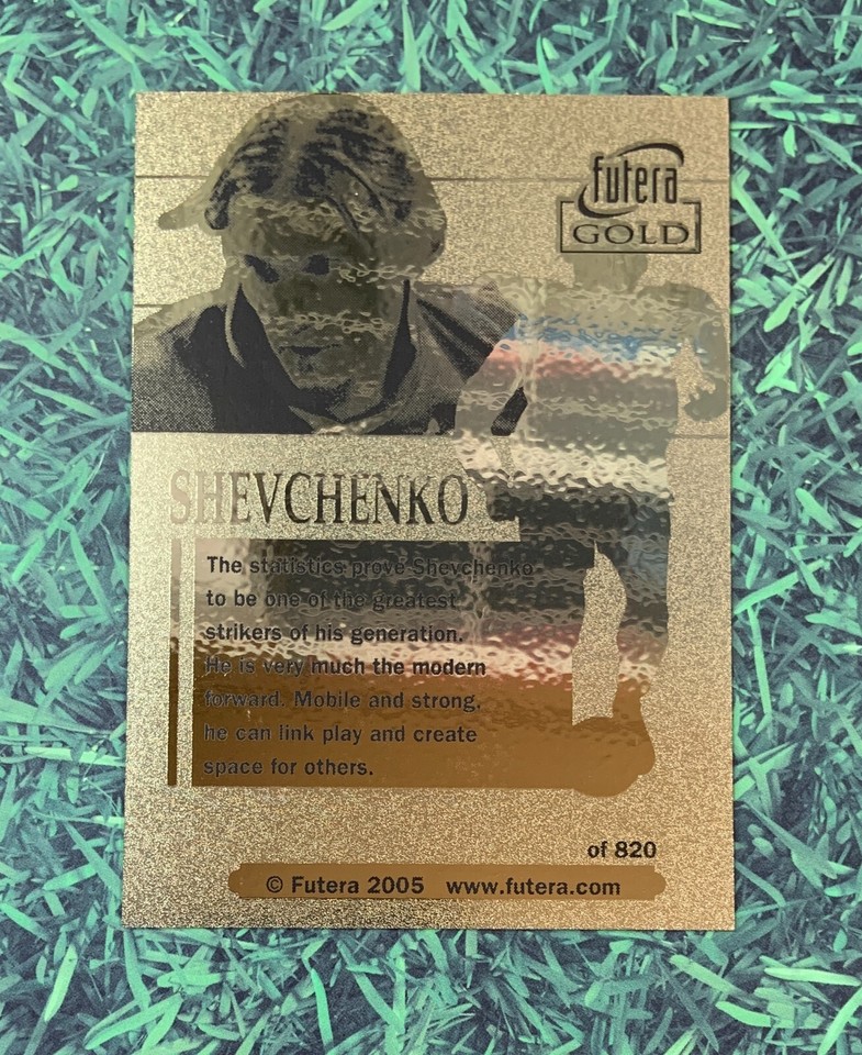 Andriy Shevchenko 2005 Futera Unique Gold Football Soccer card /820 | eBay