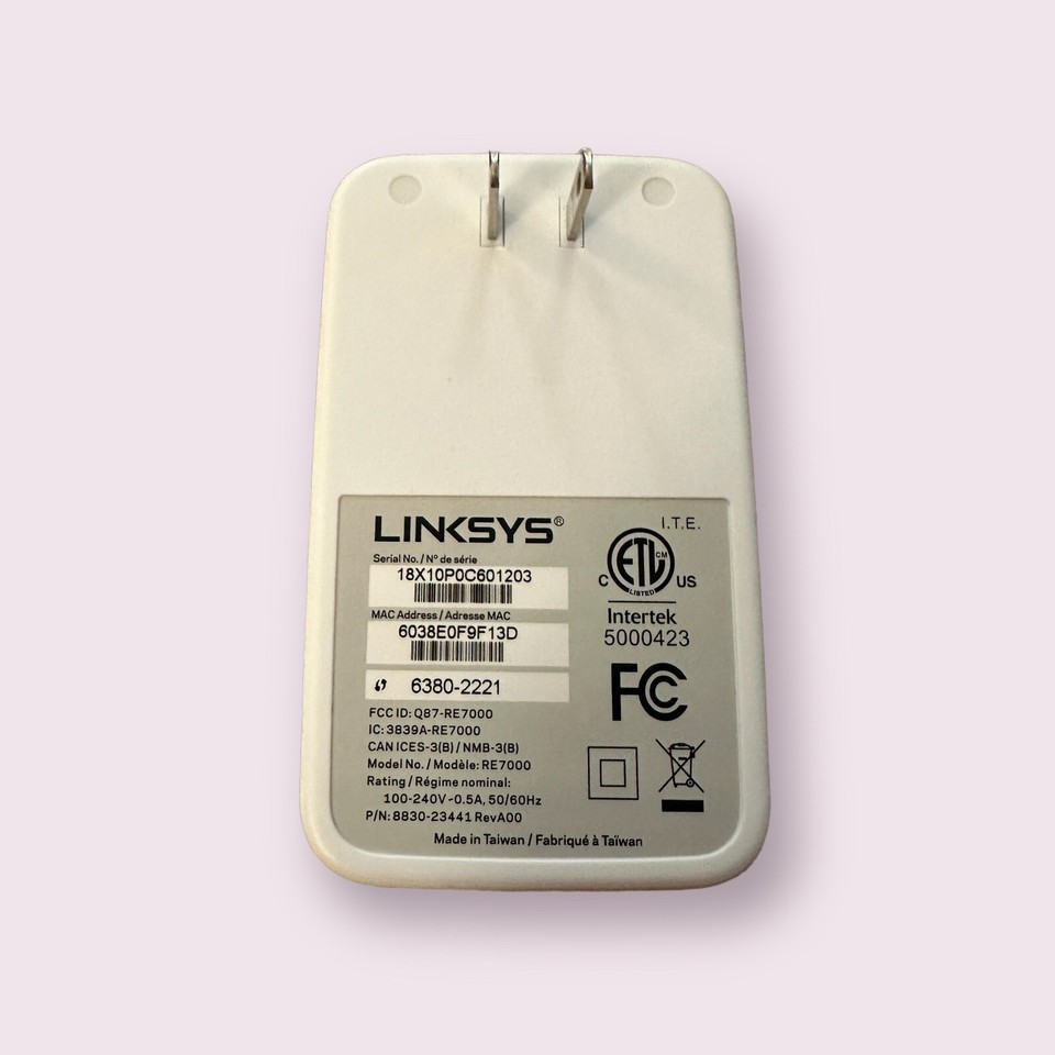 Linksys AC1900 Max Stream RE7000 Gigabit Range Extender WiFi Booster ...