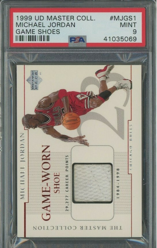 1999 UD Master Collection Michael Jordan Game Worn Shoe patch PSA 9 | eBay