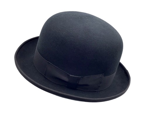 MELONE HUT BOWLER tiefschwarz nostalgisch Filzhut Wolle | eBay.de
