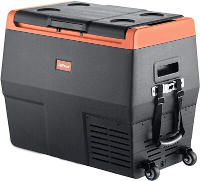 35L Portable Car Freezer Fridge With Wheels 12V Electric Cooler Outdoor ...