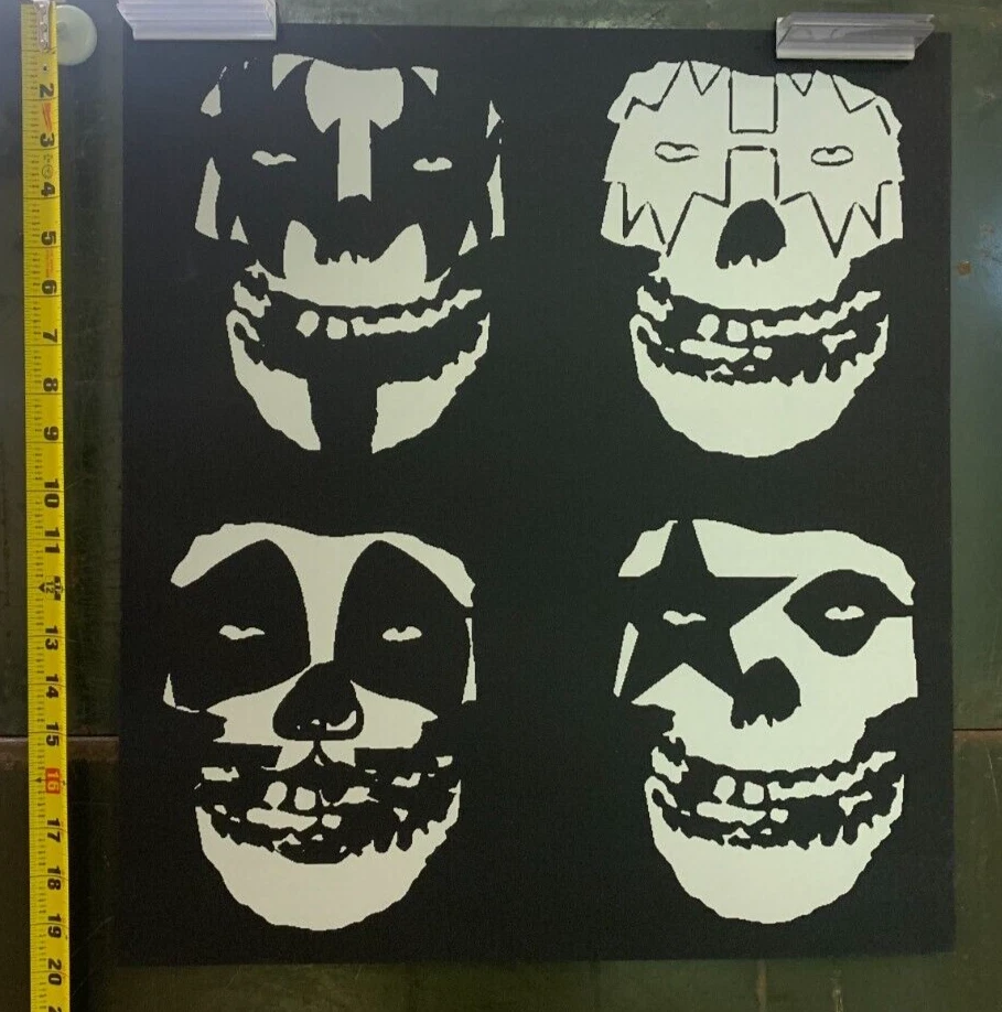 Misfits Skull Stencil