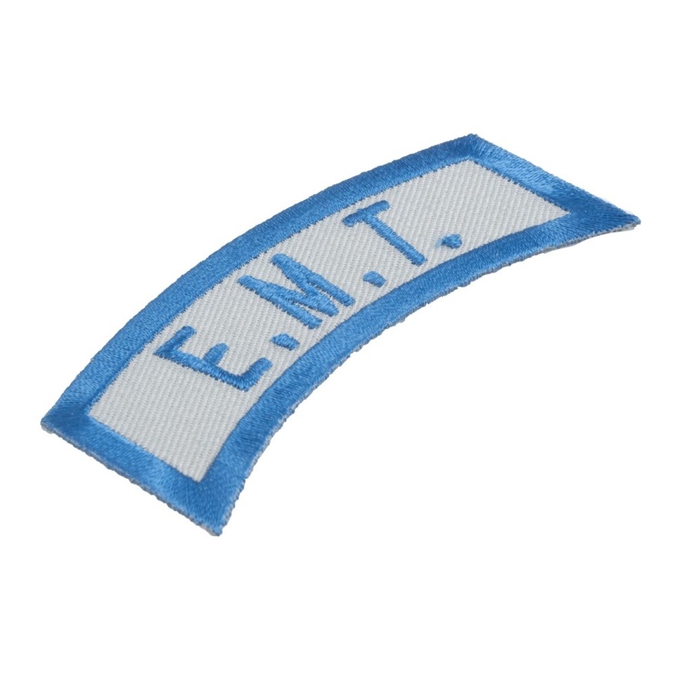 EMT Blue Uniform Rocker Patch, Medical Patches | eBay