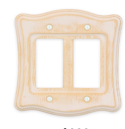 ALLEN + ROTH AVIGNON 5.25”x5.62”DOUBLE WALL PLATE WEATHERED WHITE ...