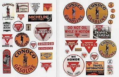 JL Innovative 239 HO Scale 30-50's Conoco Vintage Gas Signs | eBay