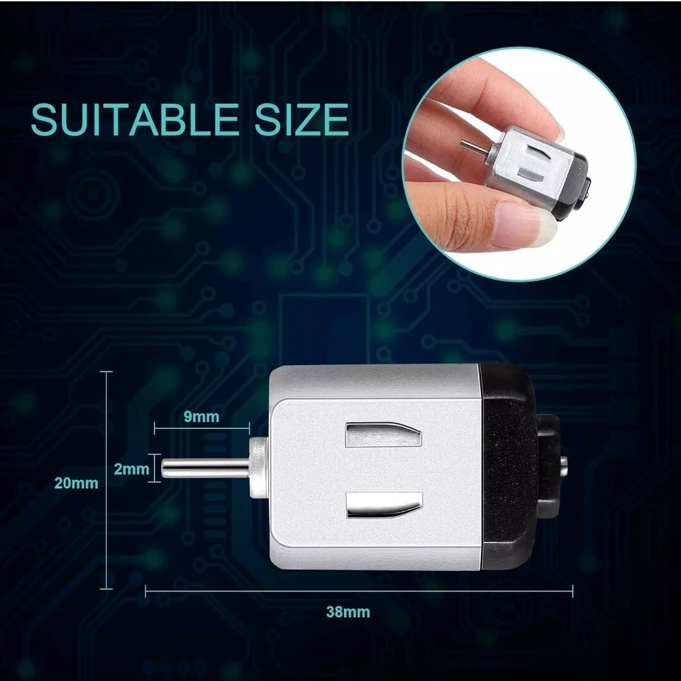 28 Pieces Micro Electric Motor DC 1.5-3V 23000RPM Cars Toys Electric ...