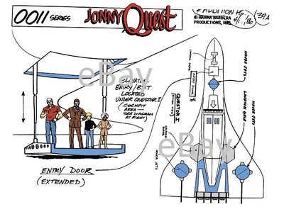 JONNY QUEST MODEL SHEET PRINT Hanna Barbera - QUEST JET ACCESS | eBay
