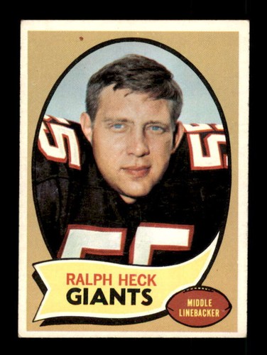 1970 Topps #127 Ralph Heck G NY Giants 557459 | eBay