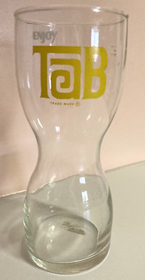 Vintage 1970's TAB "Enjoy TAB" Soda Collector Glass | eBay