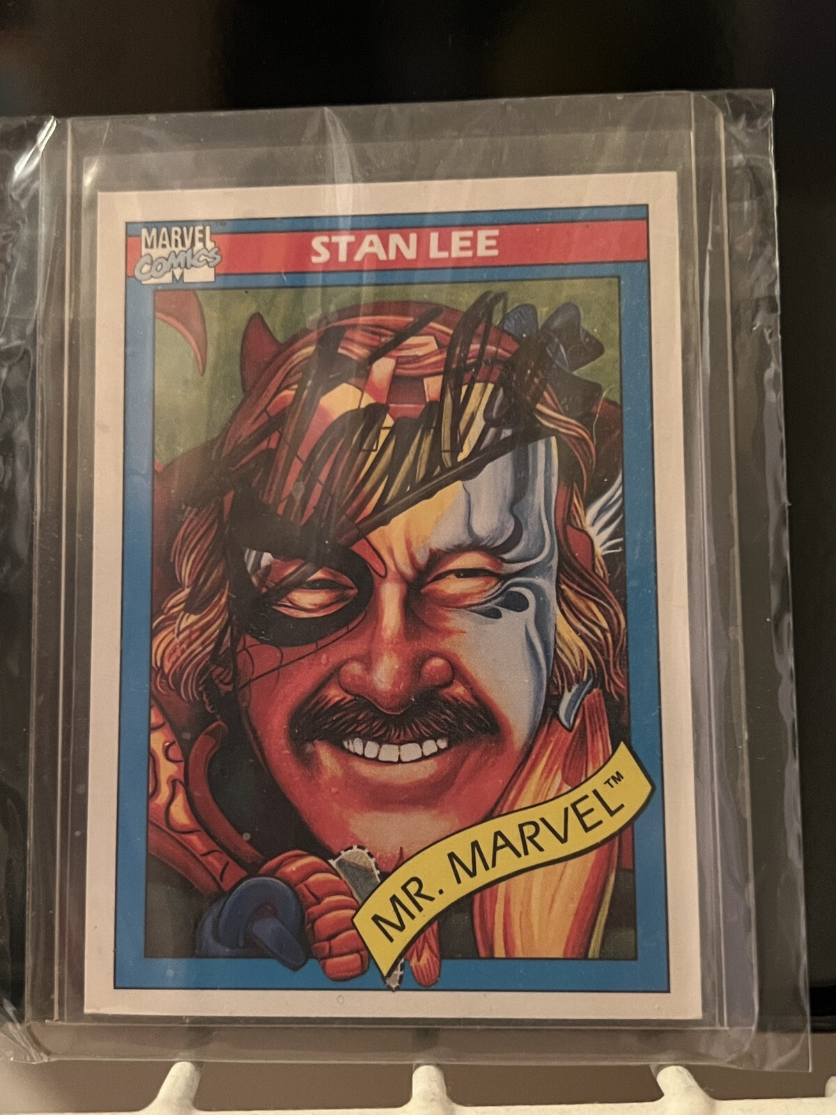 Signed Stan Lee “ Mr. Marvel” Card With Sticker Of Authenticity | eBay