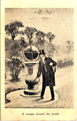 Antique 1907 Stamped Cancelled Postcard "Postkarte Carte Postale" World ...