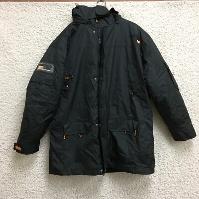 Anapurna Jacket 3XL Men Black Full Zip Hooded Lined Mountaineers Parka ...