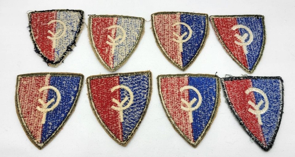 8- 38th Infantry Division Patch, Standard Type (White Red Blue CY) CC24 ...