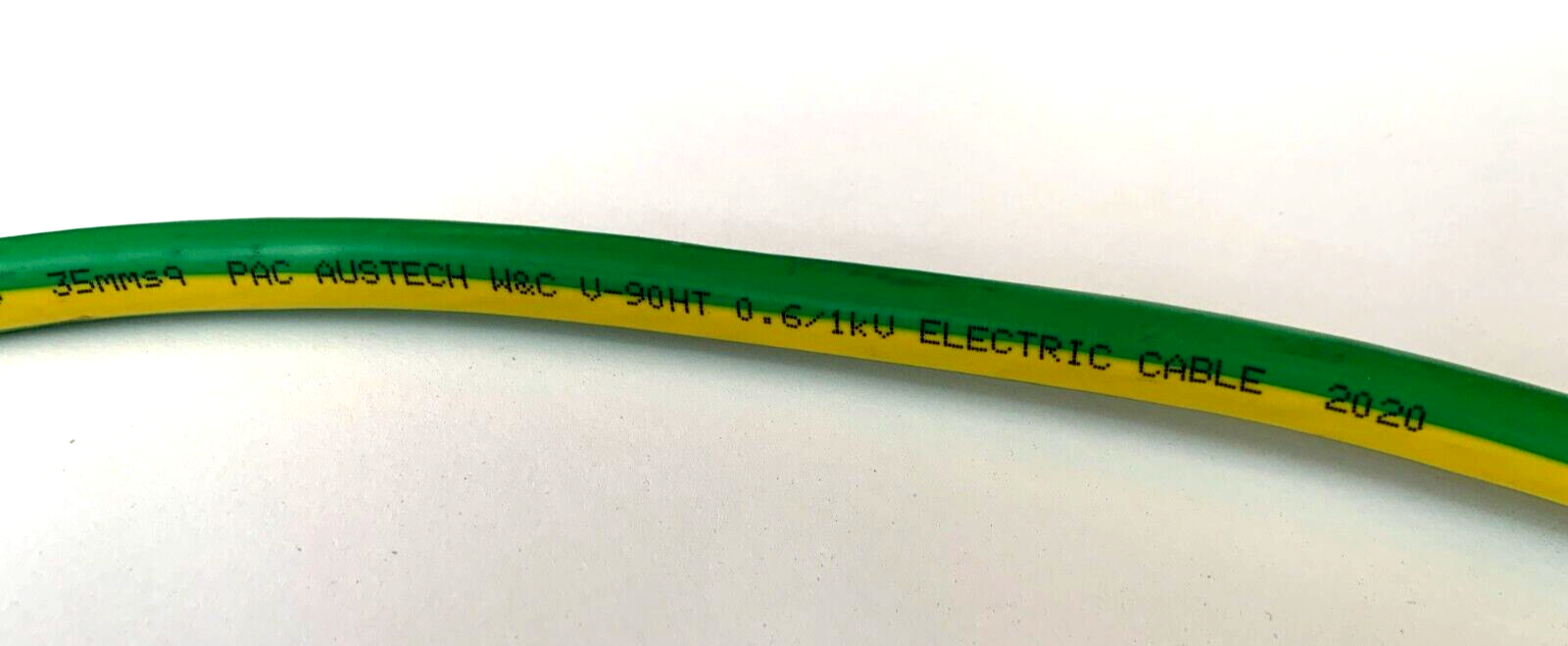 AU Austech Cable 0.6/1kV V-90HT 35mm2 Single Core Grn/Yel Double ...