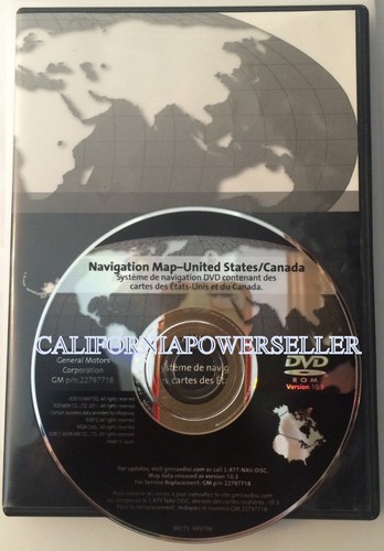 07 08 09 Buick Enclave GMC Acadia Navigation DVD Disc 10.3 Map UPDATE ...