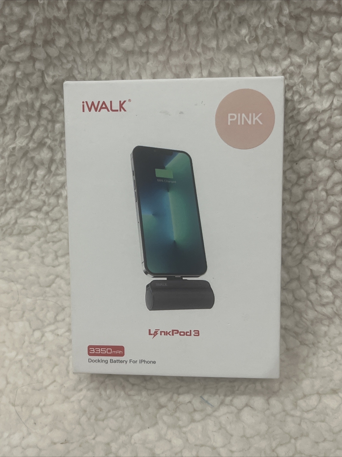 iWALK LinkPod 3 Portable Charger Dock for Apple iPhone 3350mAh Color PINK | eBay