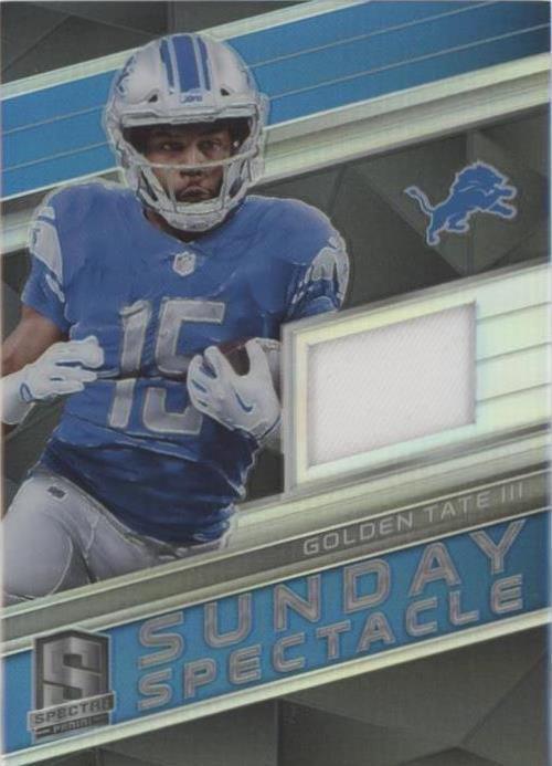 2018 Panini Spectra - Sunday Spectacle Golden Tate #14 /199 (MEM) for ...