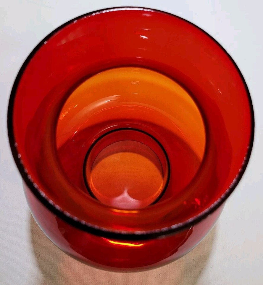 Red Glass Shade 3” Fitter Ruby Shade Candle lamp Globe | eBay