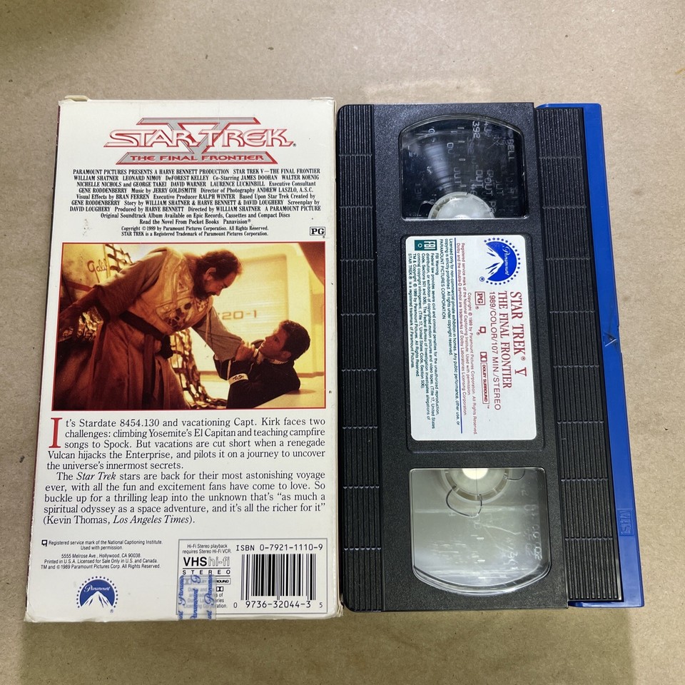 Star Trek V: The Final Frontier (VHS, 1996) 97363204435| eBay