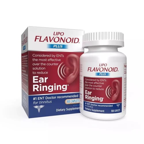 2 Pack Lipo-Flavonoid plus Ear Health Supplement, 200 Caplets Total ...