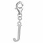 Dangling Letter J Clip on Pendant Charm for Bracelet or Necklace | eBay