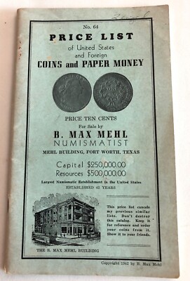 1942- COINS & PRICE GUIDE BY B. MAX MEHL | eBay