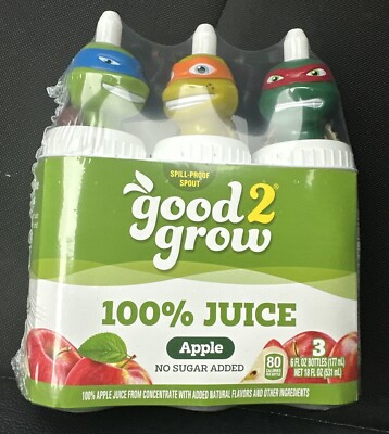 RARE Good2Grow TMNT Turtles 3 BOTTLE SET TOPPERS JUICE NEW | eBay