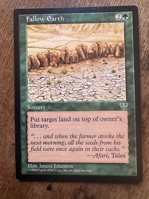 MTG Fallow Earth Mirage Regular Uncommon Magic The Gathering | eBay