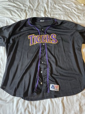 VINTAGE LSU TIGERS 80s 90s Sports Belle Baseball Jersey 3XL Black | eBay