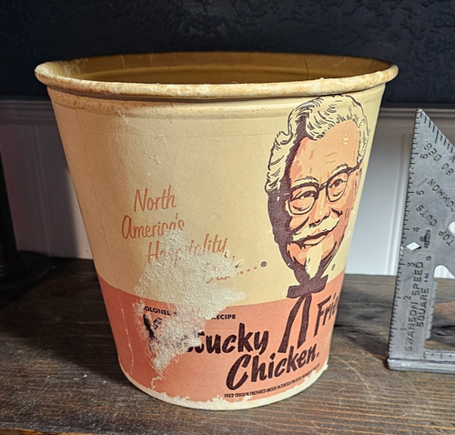 1950's Kentucky Fried Chicken (KFC) Colonel Sanders Lg. Original Bucket ...