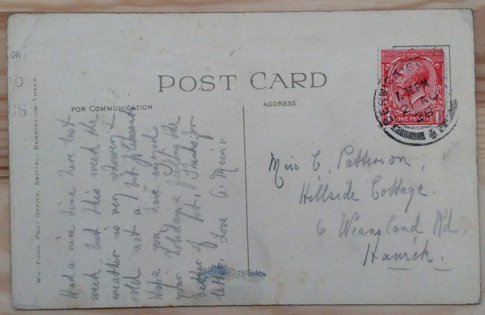 P/U 1928 Wm FORD PRINTED POSTCARD SPA WELL & WAR MEMORIAL SPITTAL ...