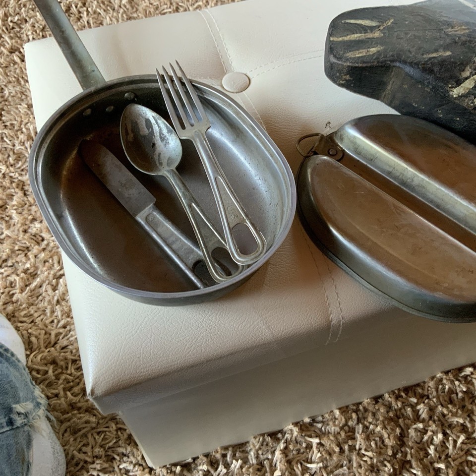 VINTAGE WWII 1944 US Army Field Mess Kit WW2 Military Equipment | eBay
