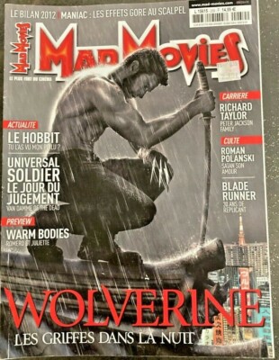 Magazine Mad movies n°259, Wolverine, Universal soldier, Le Hobbit ...