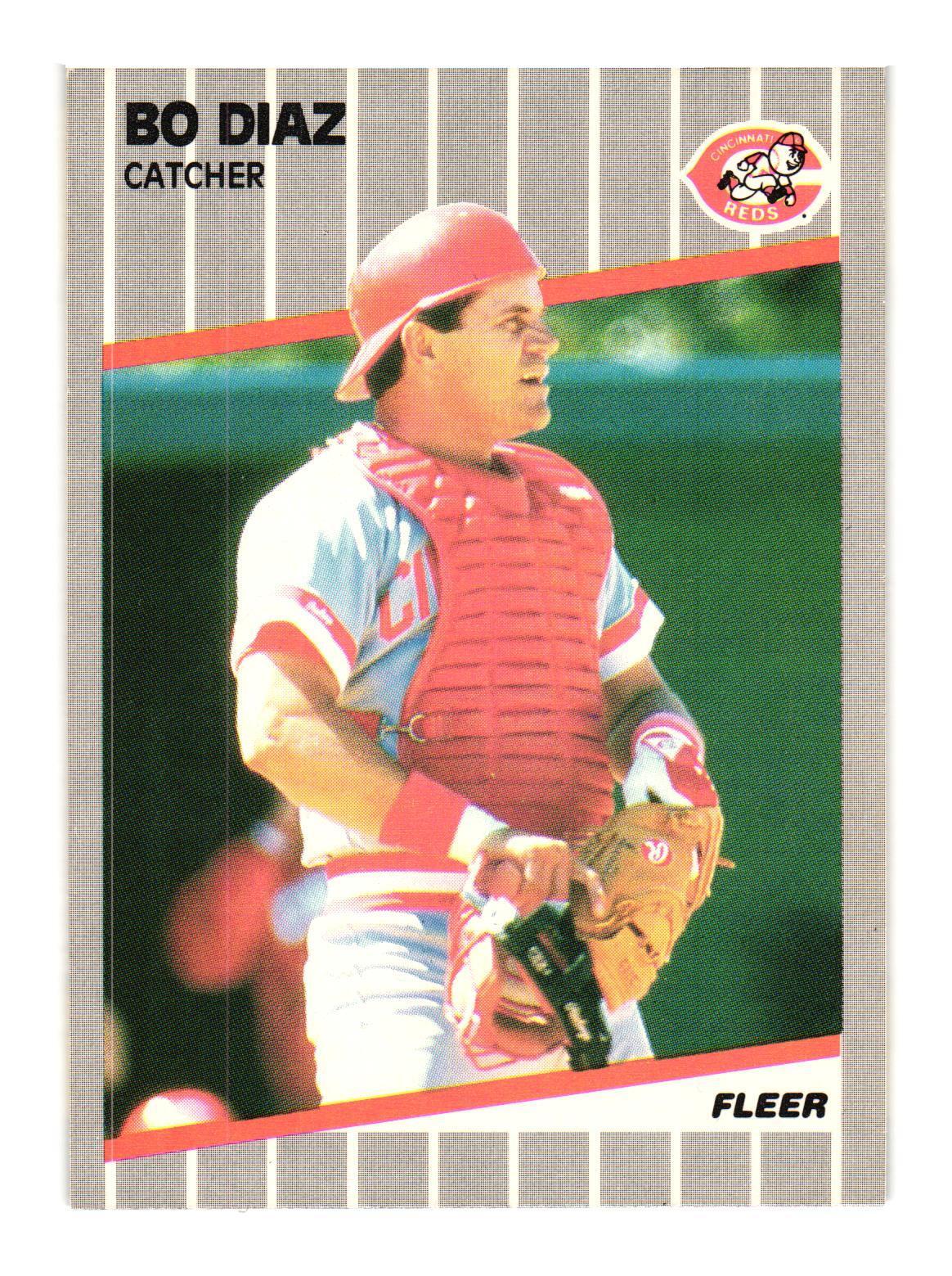 1989 Fleer #159 Bo Diaz Cincinnati Reds | eBay