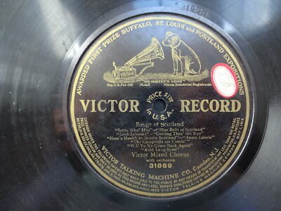 Victor Mixed Chorus "Songs of Scotland" VICTOR 31869 - 12" 78 rpm | eBay