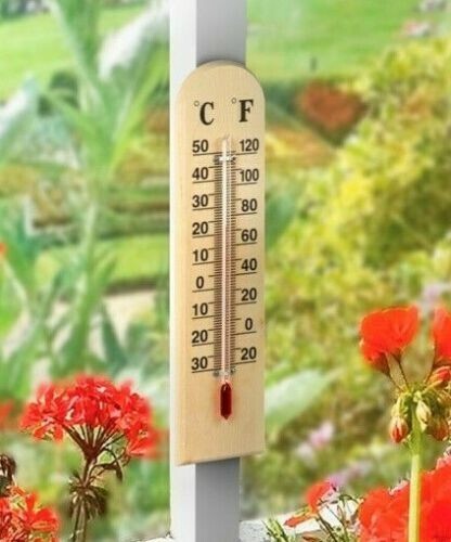 Large 26cm x 5.5cm Traditional Wooden Garden/Shed/Room/Home Hanging ...