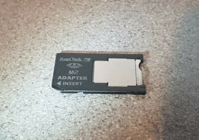 *UK* Original SanDisk Adapter M2 Memory Stick to Ms Pro Duo PSP SONY ...