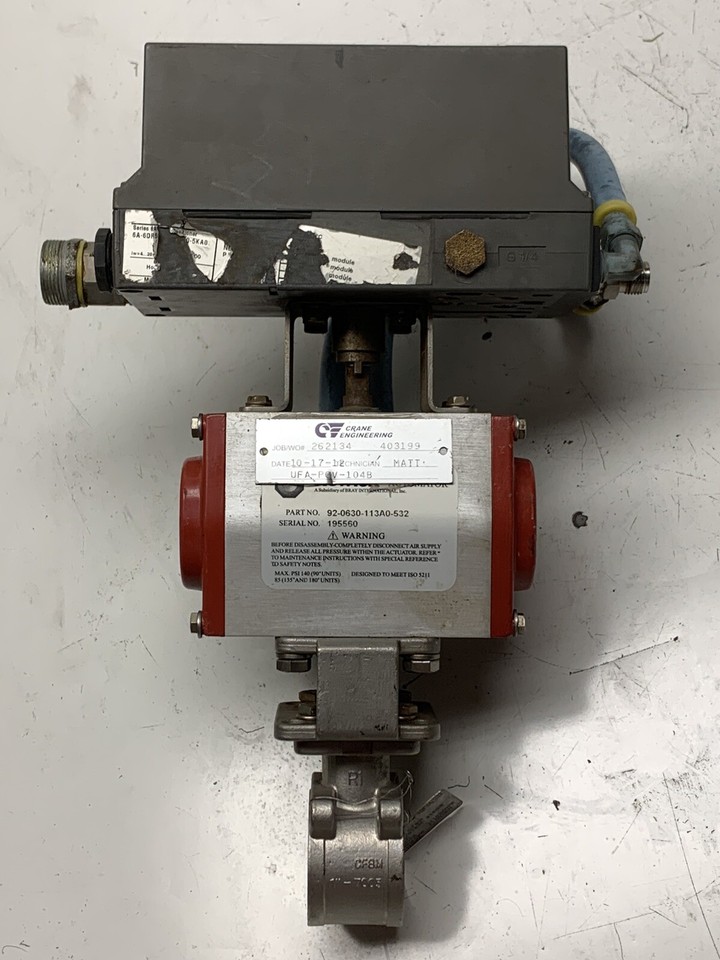Bray Flow-Tek 92-0630-113A0-532 Pneumatic Actuator w/ Valve Positioner ...