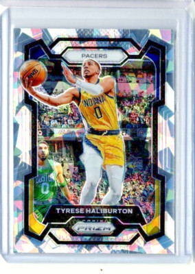 2023-24 Tyrese Haliburton #102 Silver Cracked Ice Indiana Pacers | eBay