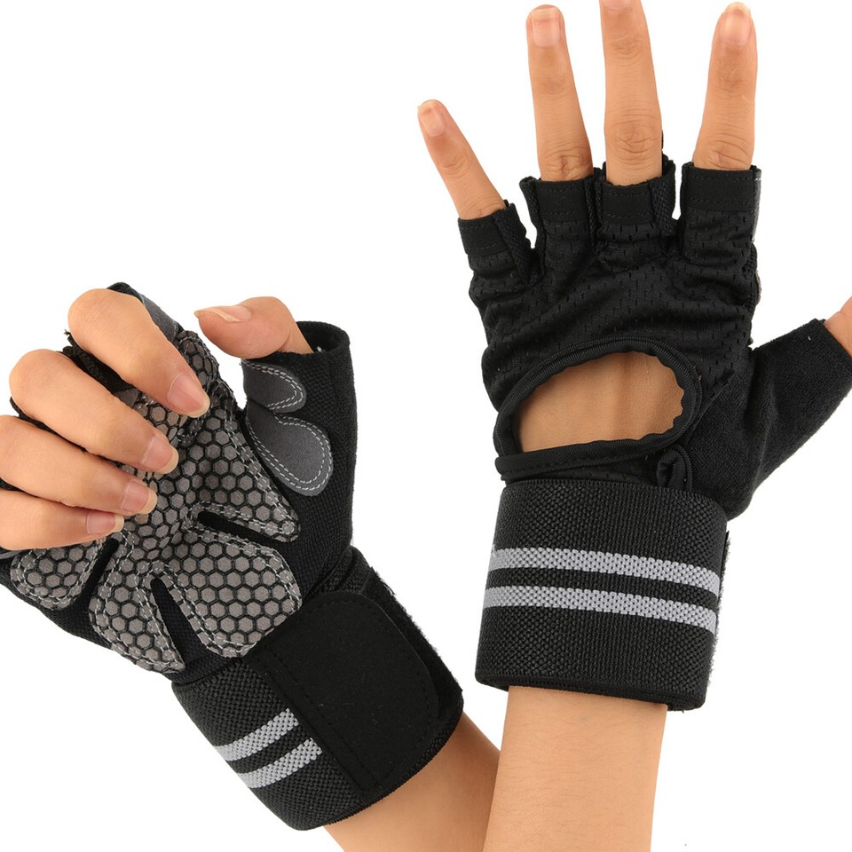 Weight lifting Gym Gloves Workout for Men Wrist Support Lifting ...