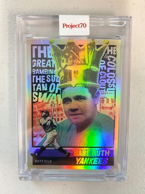 21 TOPPS Project 70 Babe Ruth #580 Rainbow Foil Yankees New York Nico ...