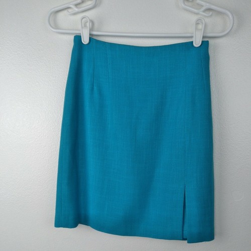 Gantos Petite Skirt Women's 2P Turquoise Pencil Short Career Business ...