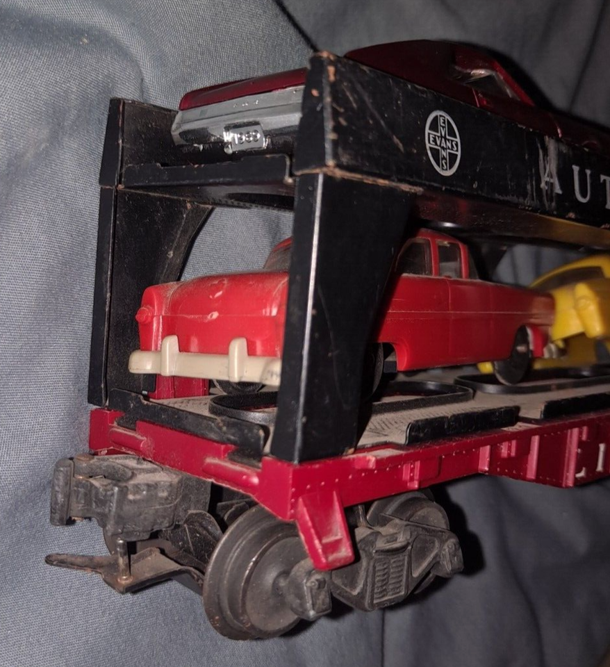 Vintage Trains Lionel O Ga. Evans Auto Loader 6414 w/4 Automobiles Made ...
